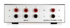 Switch (przełącznik, selektor) audio 2xRCA (3xIN-1xOUT) B-Tech BT 31 (BT31)