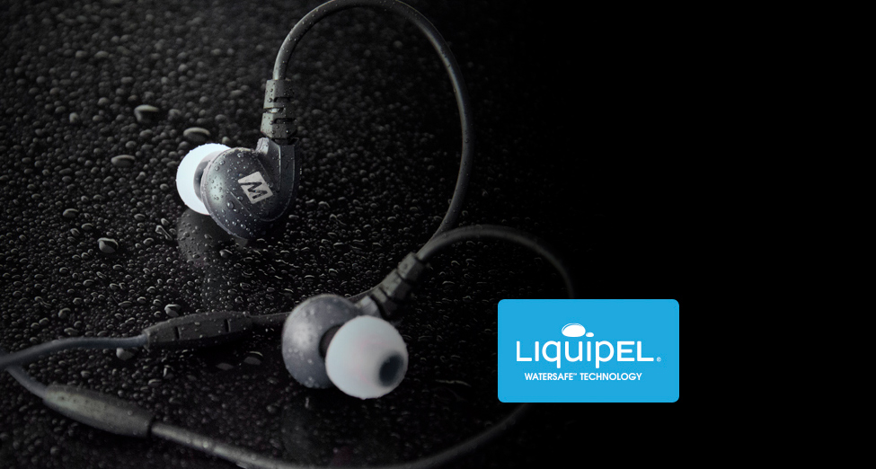 MEE Audio M7P (M7 P) sportowe dokanałowe słuchawki z mikrofonem i ...