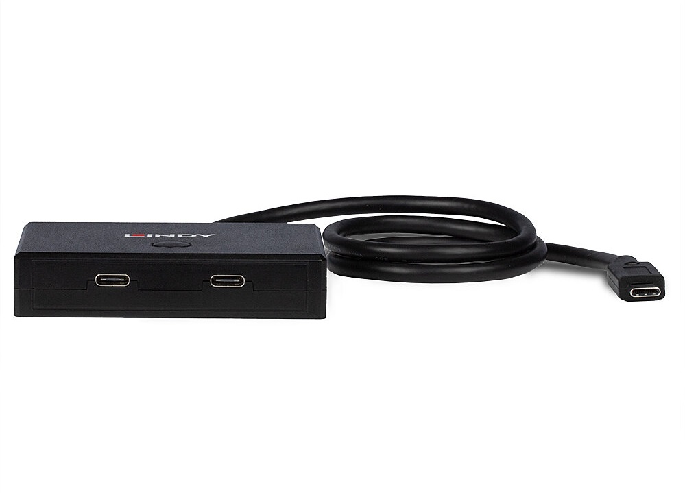 Lindy 43329 2-portowy przełącznik (Switch) dwukierunkowy USB 3.2 Gen 1 ...