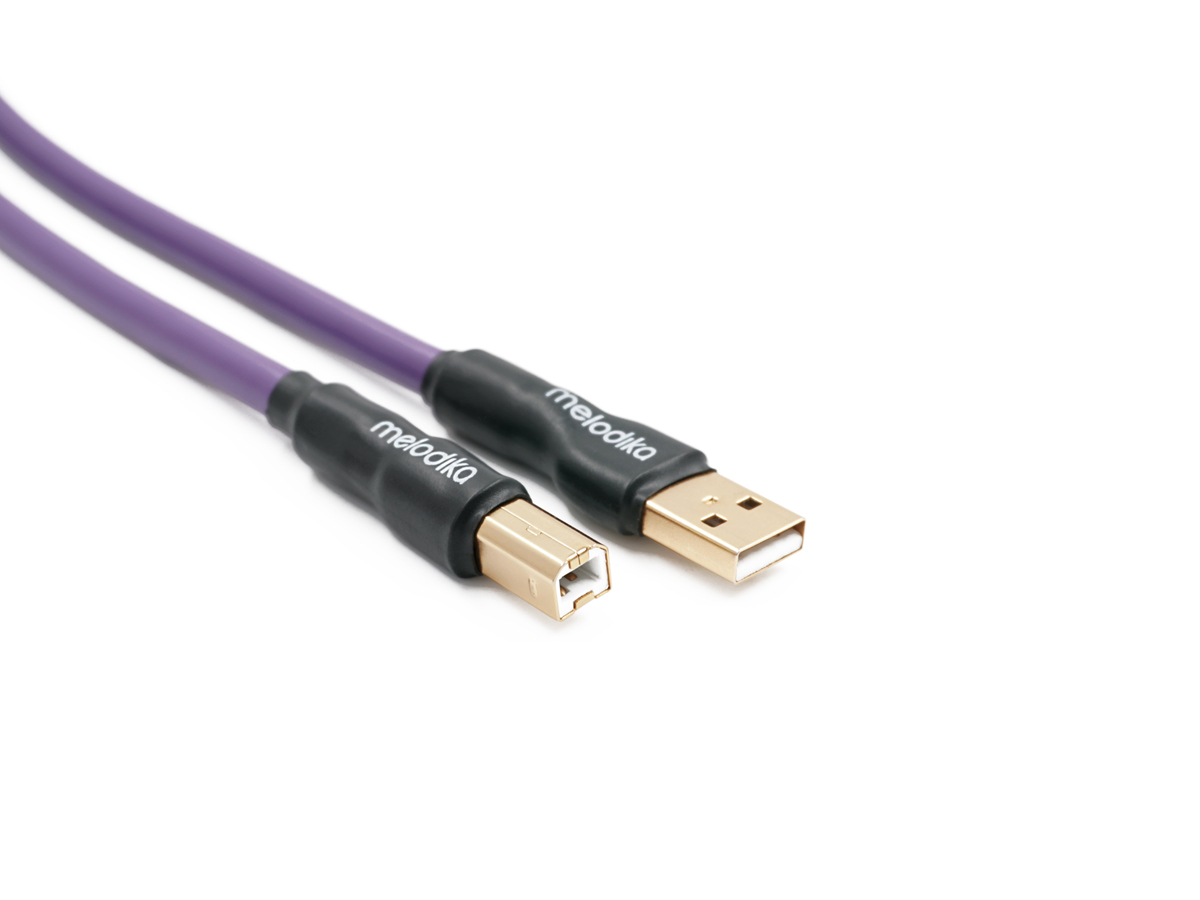 Melodika MDUAB20 Purple Kabel USB 2.0 typu A-B m.in. do DAC / urządzeń ...