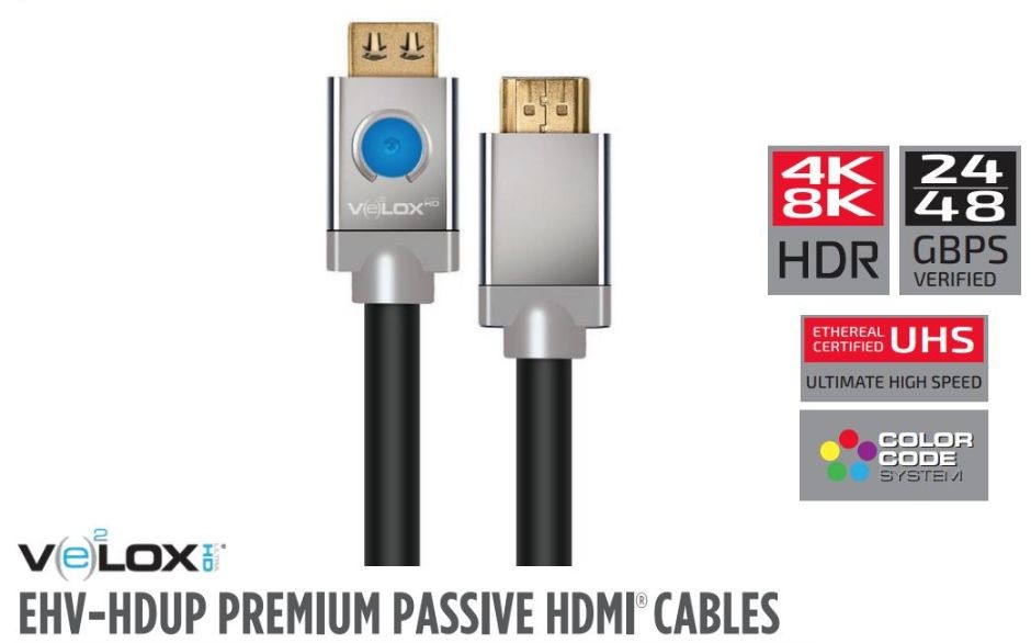 Ethereal / Metra AV Velox Passive HDMI 28AWG EHV-HDUP1 (EHVHDUP1 ...