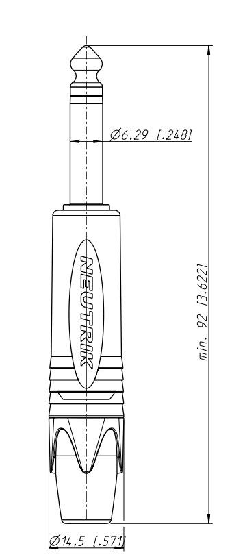 Neutrik NP2X Wtyk duży jack mono 6,3mm cena