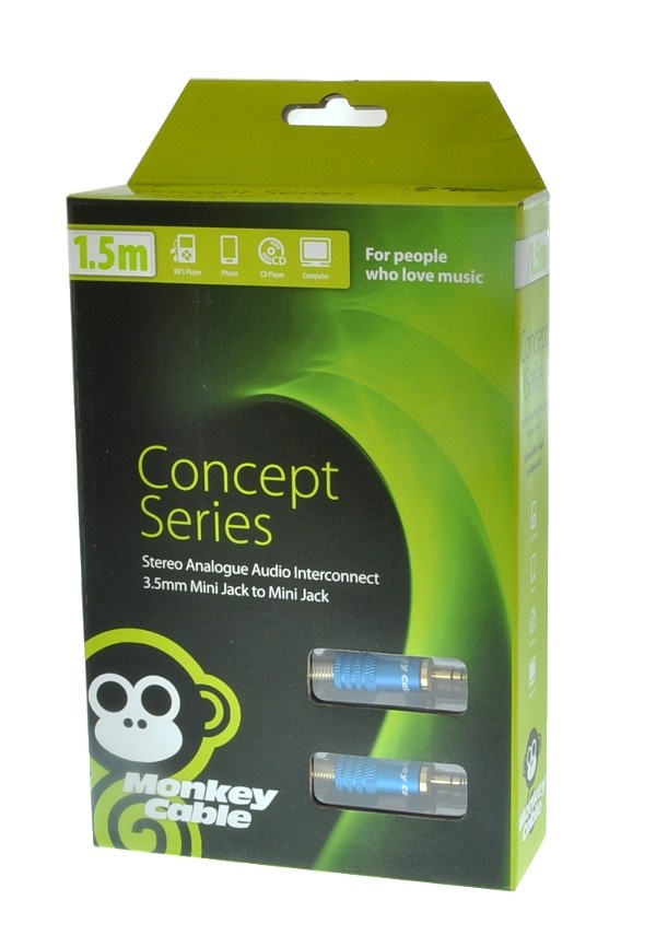 Monkey Cable Concept J2J interkonekt 3.5mm jack stereo - 3.5mm jack ...