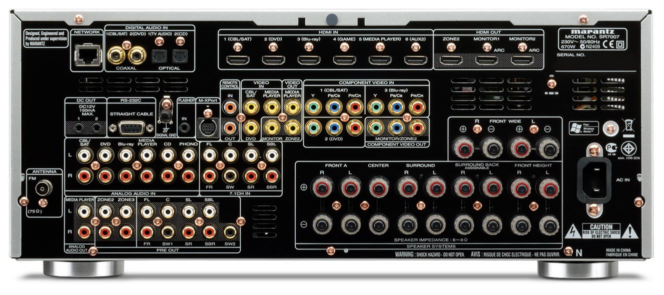 Marantz SR 7007 (SR7007) Amplituner wielokanałowy (7.2) z dwiema ...